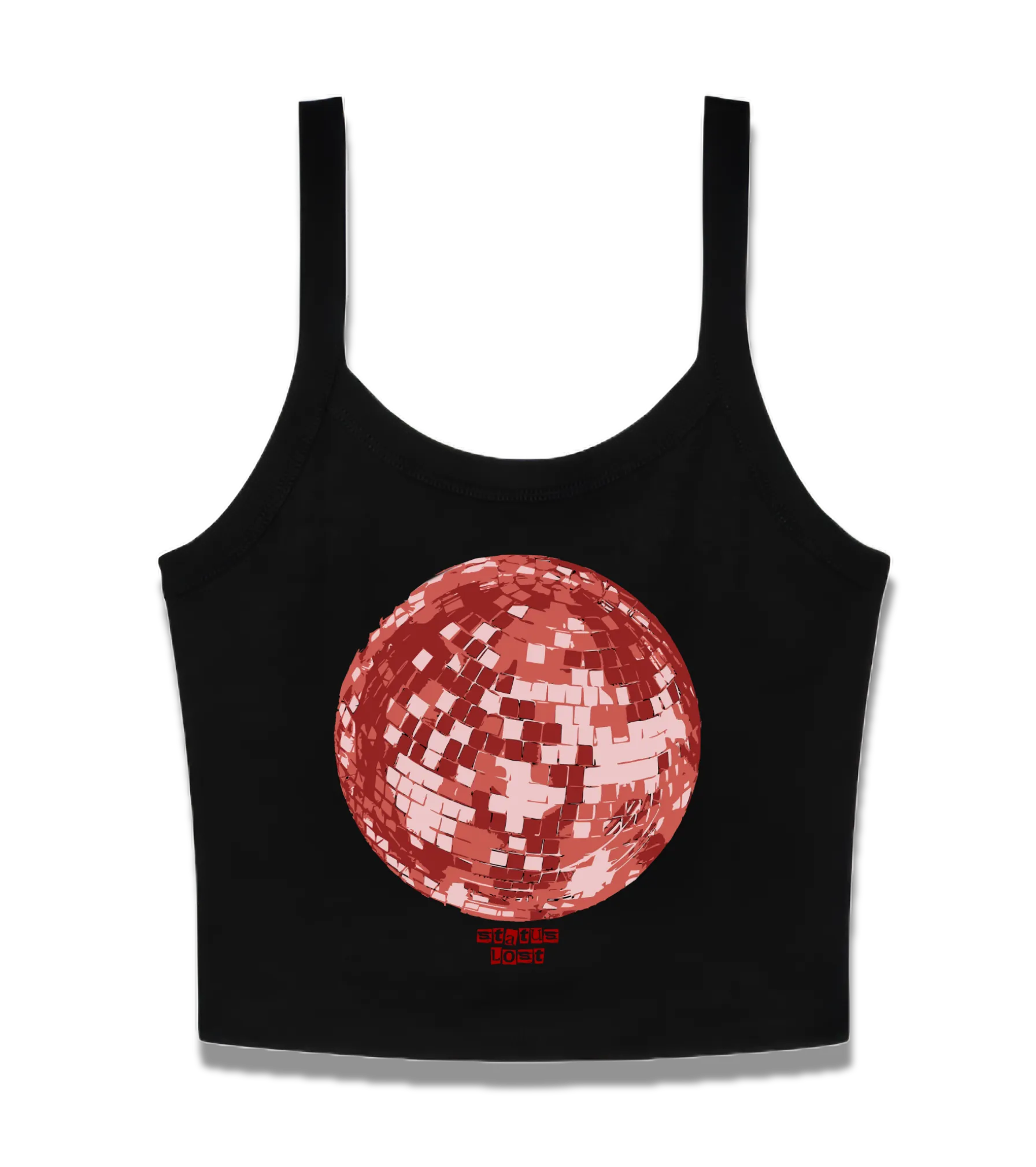 "DISCO BALL" Cami Crop Top – Status Lost