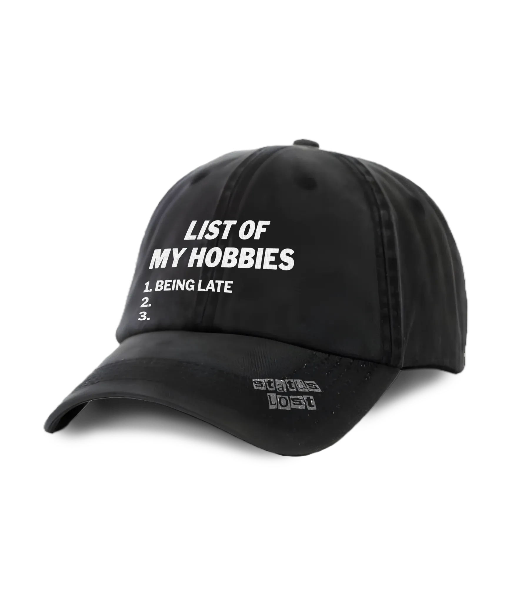 "LIST OF MY HOBBIES BEING LATE" Vintage Cap – Status Lost