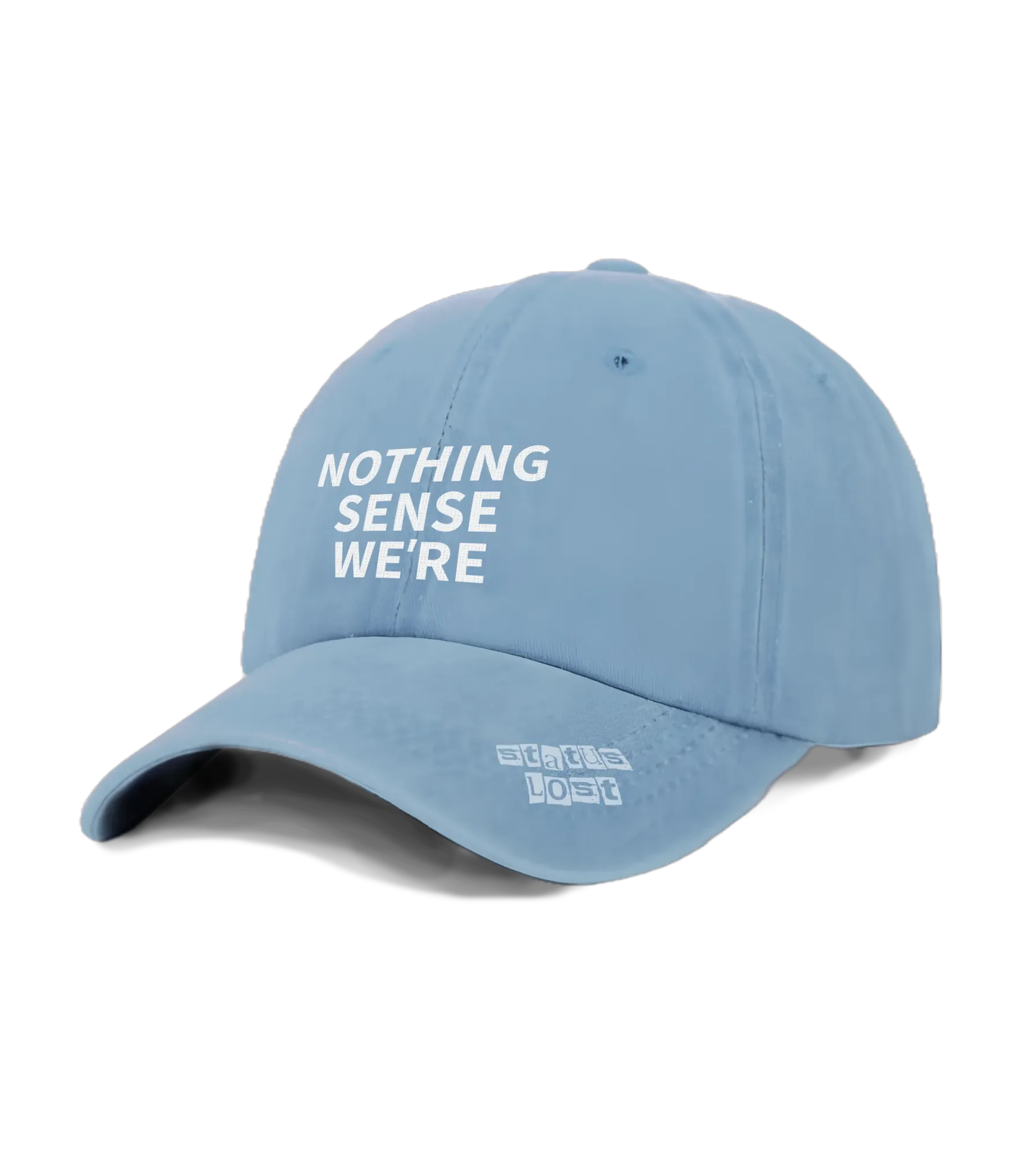 "NOTHING SENSE WE'RE" Vintage Cap – Status Lost