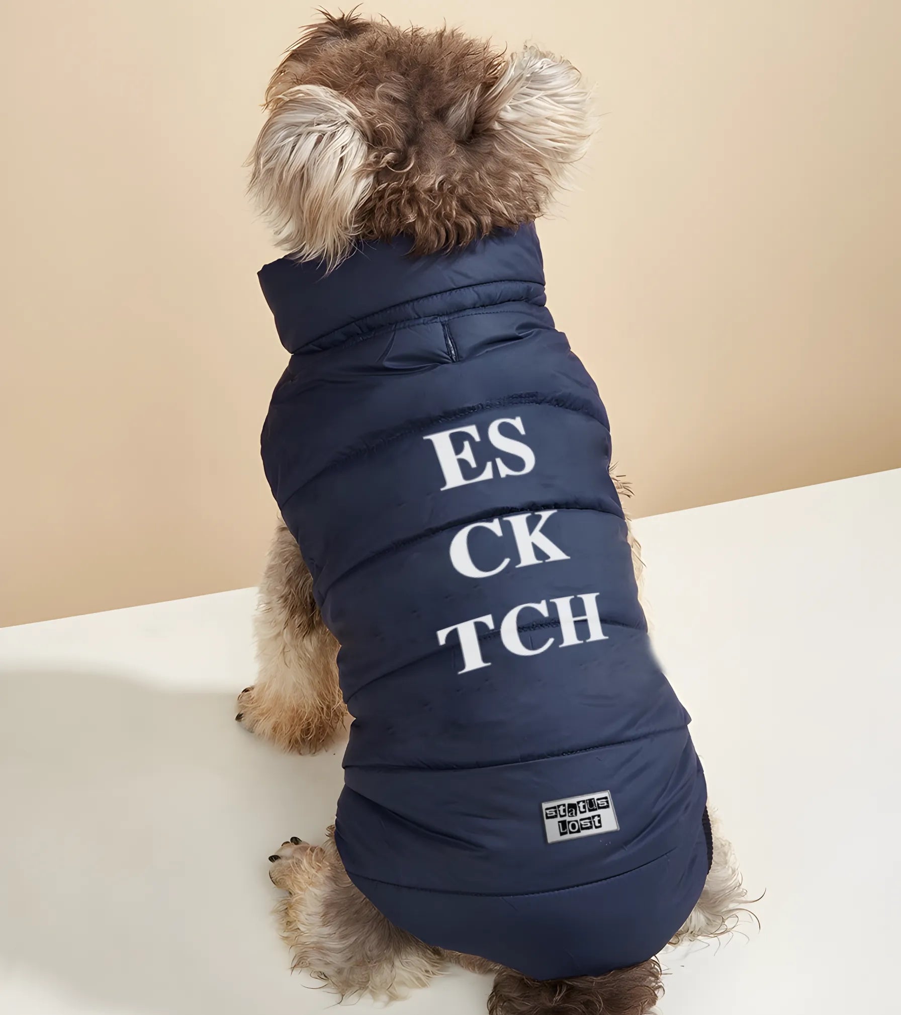 "ES CK TCH" Pet Puffer Jacket – Status Lost